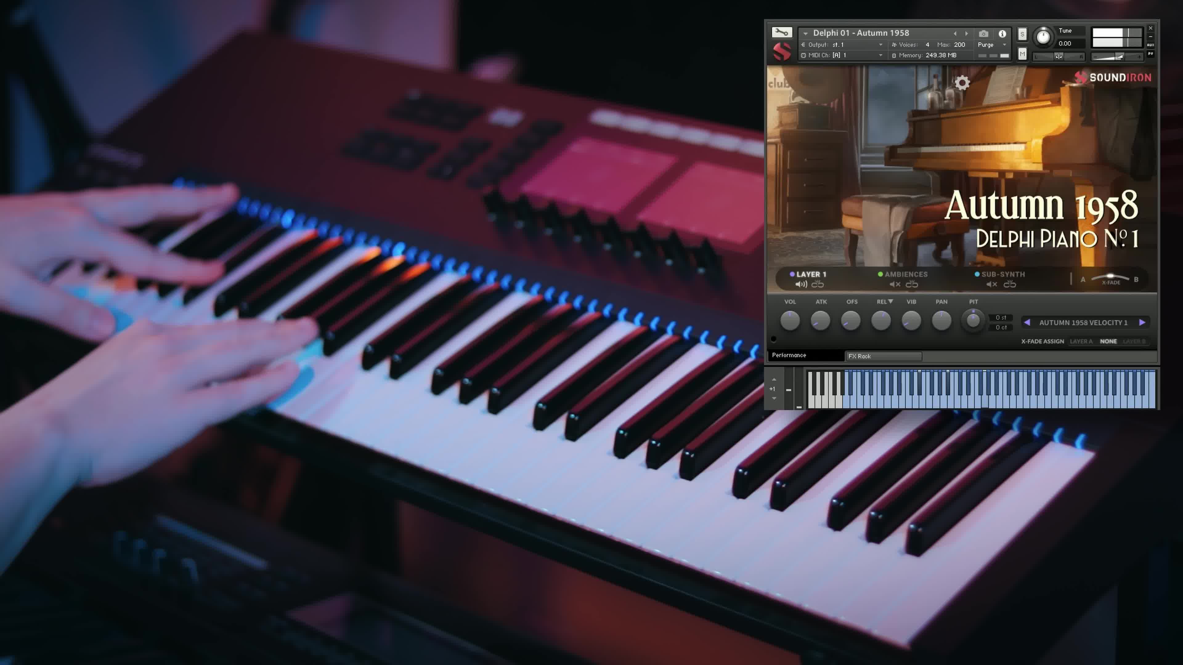 Soundiron 发布 Delphi Piano series, Volume 1: Autumn 1958