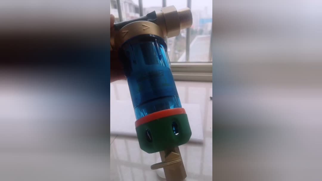 清洗前置过滤器第4讲,前置过滤器杯壁布满污渍,简单几部操作,能让你...