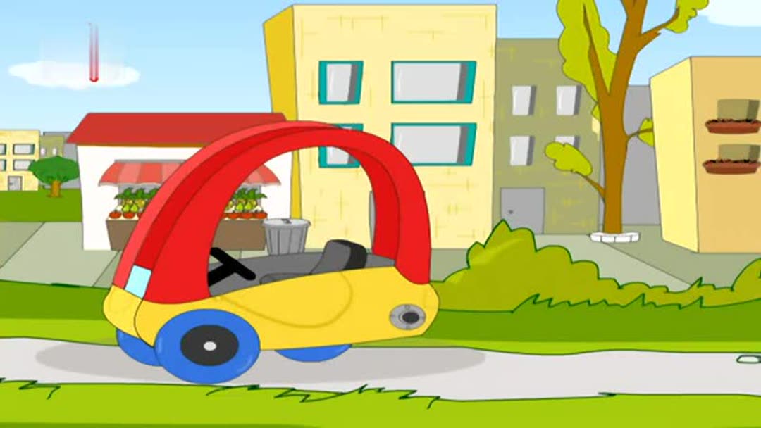 幼儿益智游戏动画 汽车和车轮子