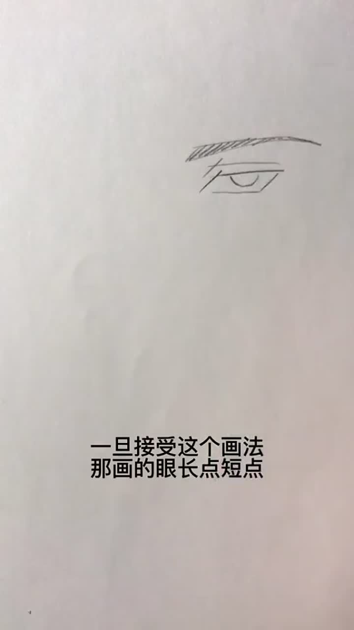 绘画教程男生眼睛可以这样画一起学画画