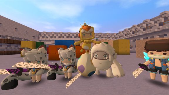 迷你世界:团战打不过,一对一皮皮然还是可以的!