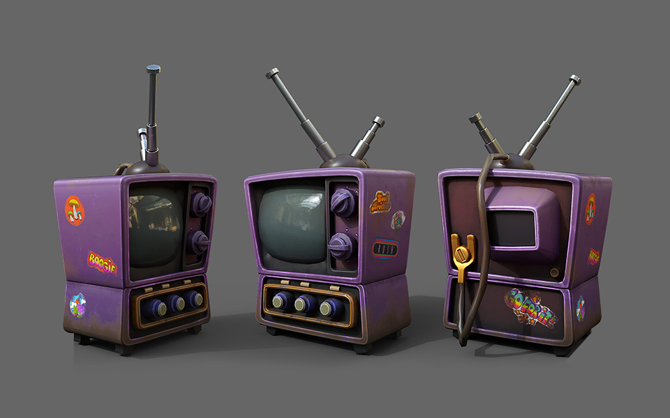 【3Dmax建模】超简单的卡通电视机模型制作教学,适合新手学的简单...