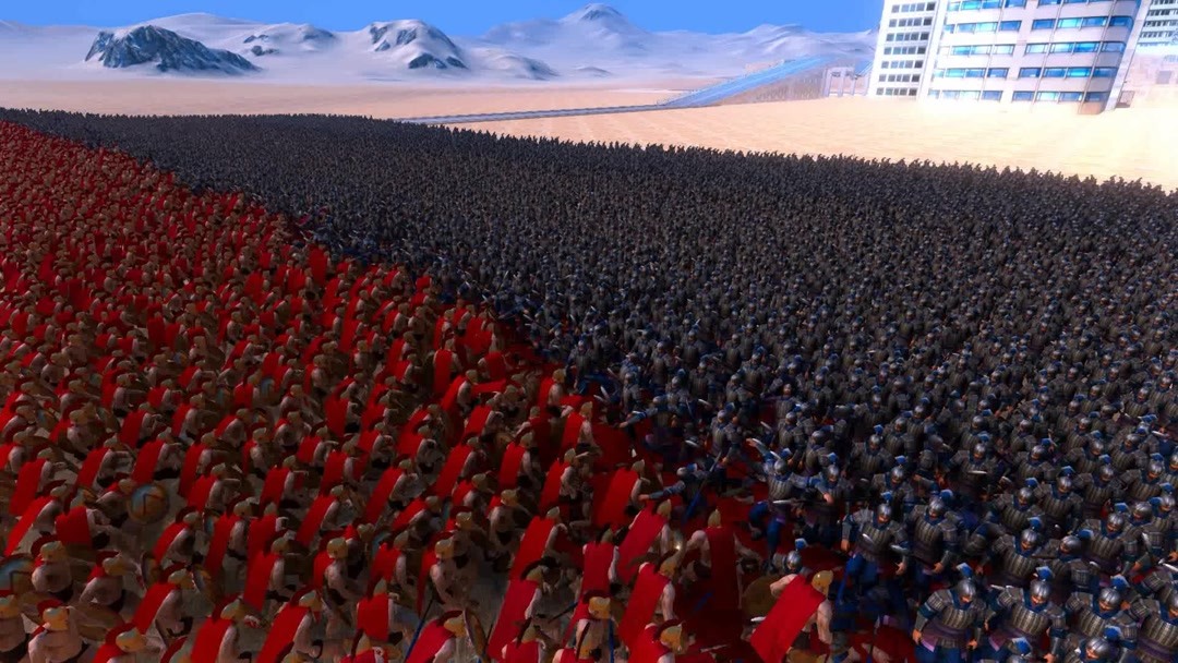 史诗战争模拟器游戏 1万中国士兵vs1斯巴达