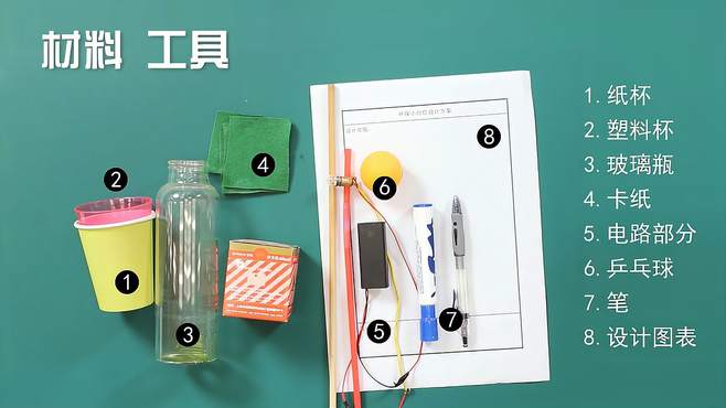 手工课——环保小台灯的设计