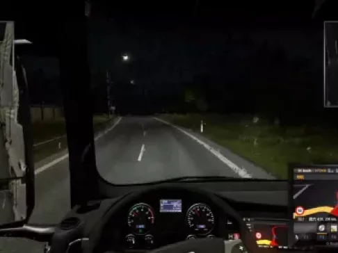 绿竹的【欧洲卡车模拟2】德国曼卡车680马力,第一次运输危险品,出发...