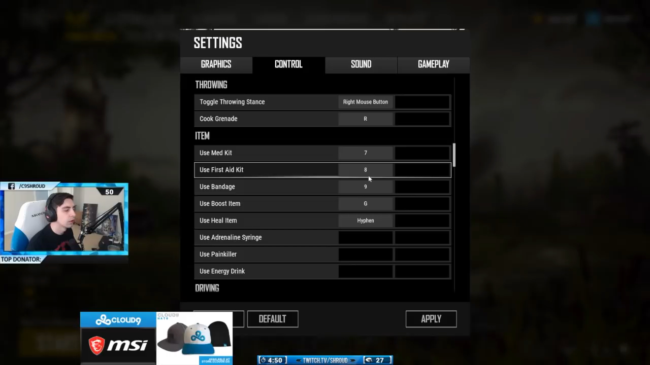 绝地求shroud 游戏设置 dpi400
