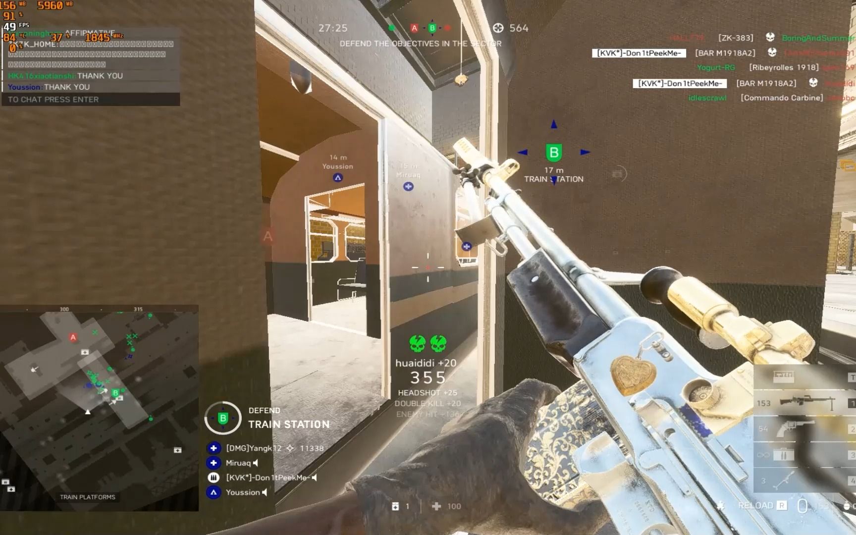 【战地5】射速最快的轻机枪 但是薯薯压不住