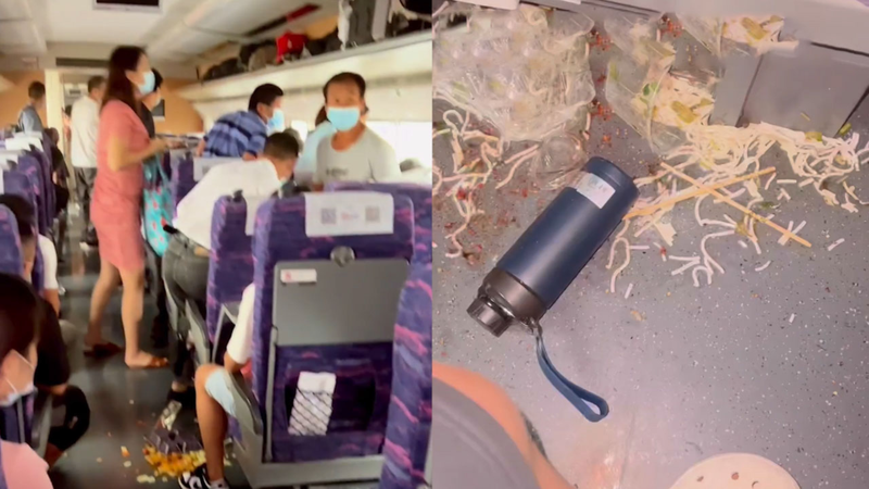D2809次列车脱线乘客讲述撞击瞬间:小孩被吓哭,我吓得面撒一地