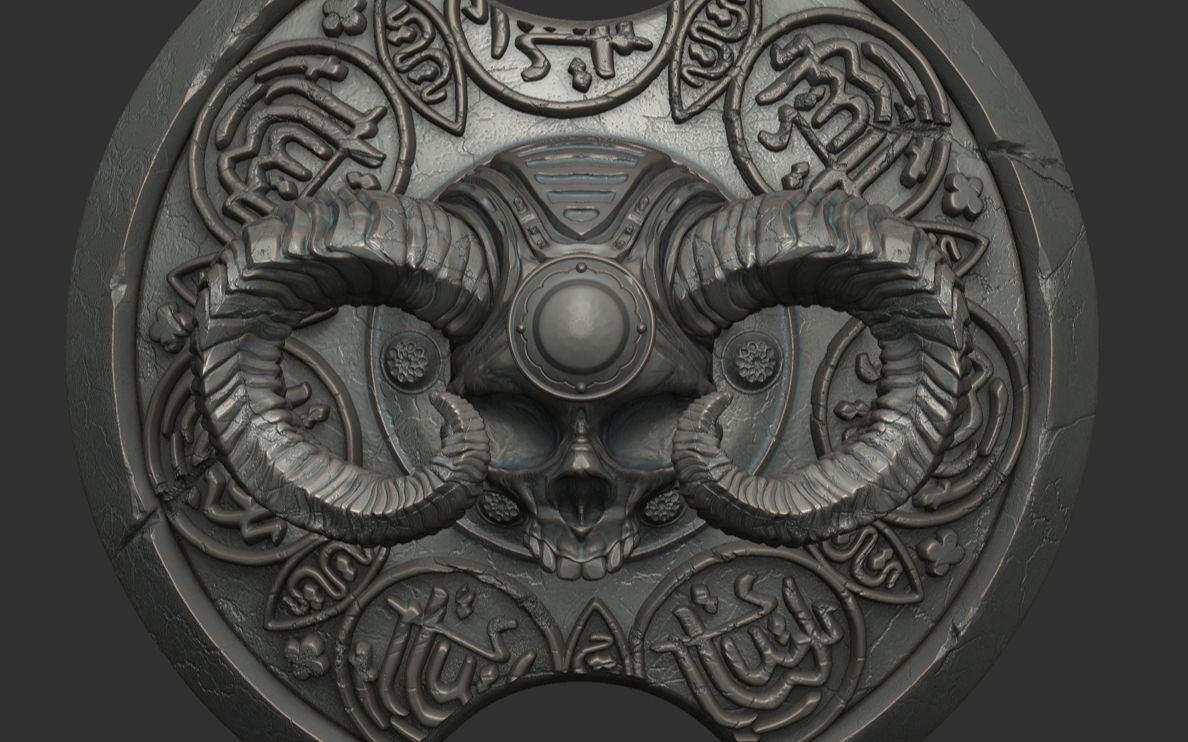 Maya建模——次时代高模盾牌建模制作【精】