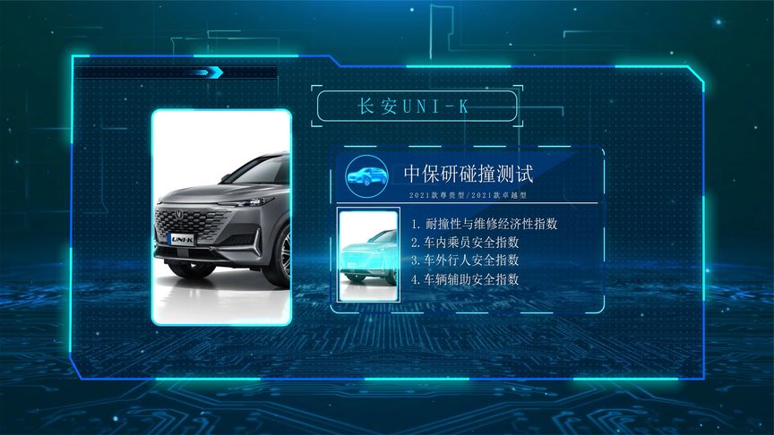 中保研获三项全优评分,长安UNI-K安全性能究竟如何?