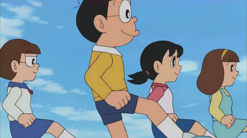 哆啦A梦:大雄变身小老师教女生们跳舞,太精彩了!