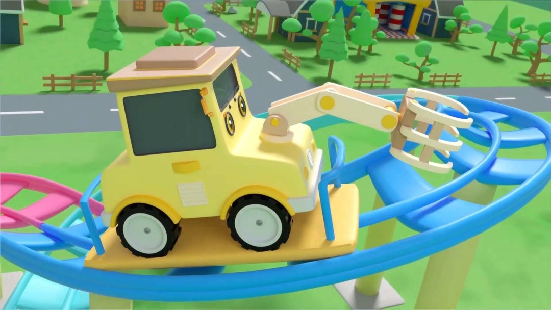 工程车大世界 第14集 搭建过山车