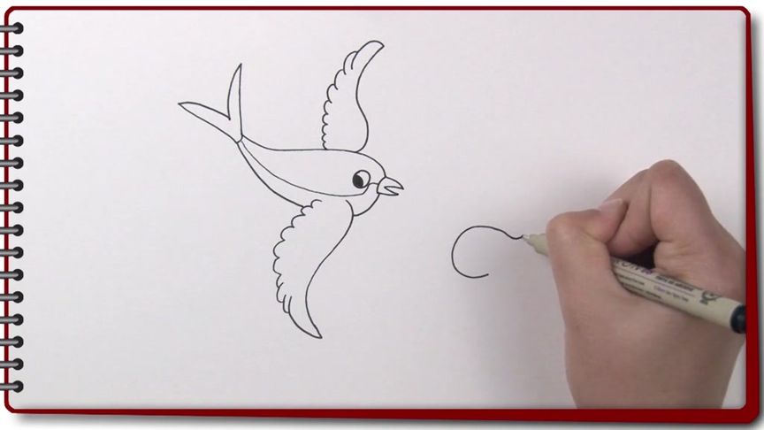 趣味少儿简笔画教学:傲慢的燕子,原来画好动物这么简单!