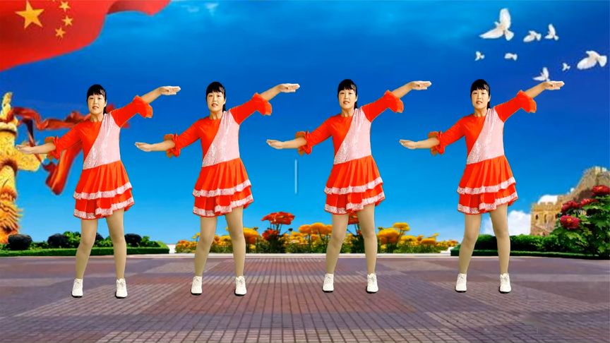 广场舞《祖国你好》十一必跳舞蹈之一,祝福祖国明天更美好