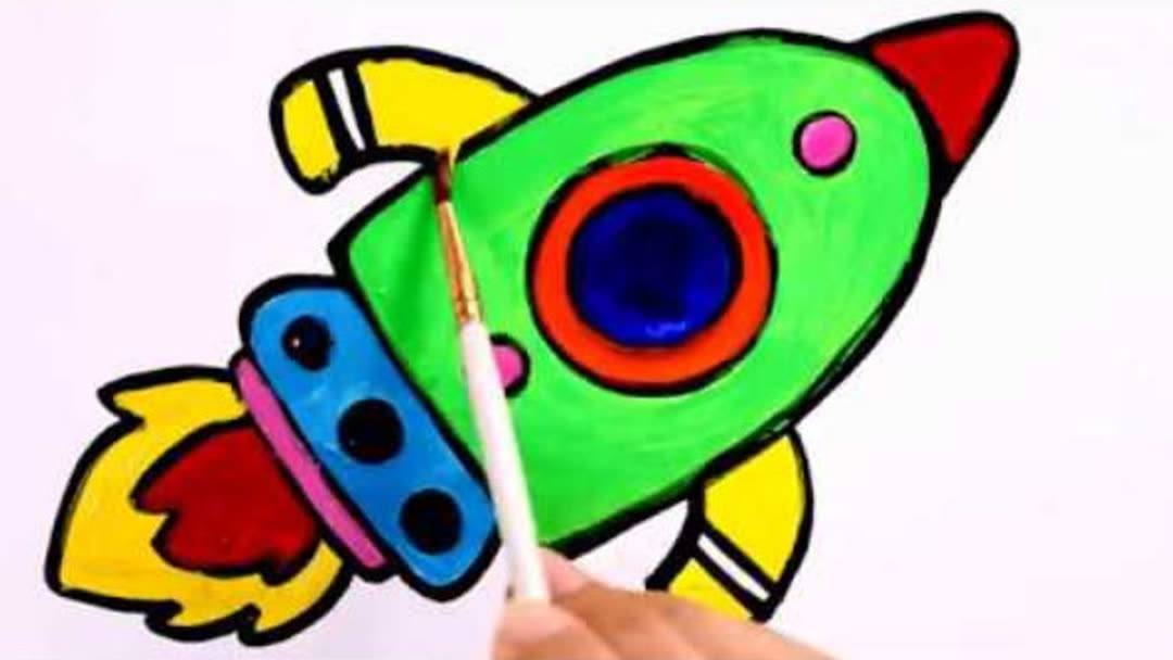 儿童绘画:教孩子画宇宙飞船,带着小朋友向梦想起航
