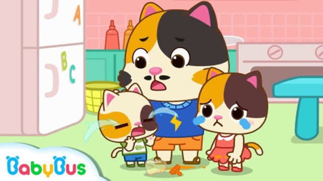 奇奇淋到雨了,有谁给奇奇带雨伞吗?宝宝巴士游戏