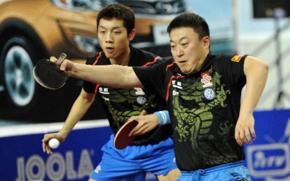 【斯帝卡V乒乓】许昕马琳一浪一骚,面对面地互秀手感,给月半看笑了