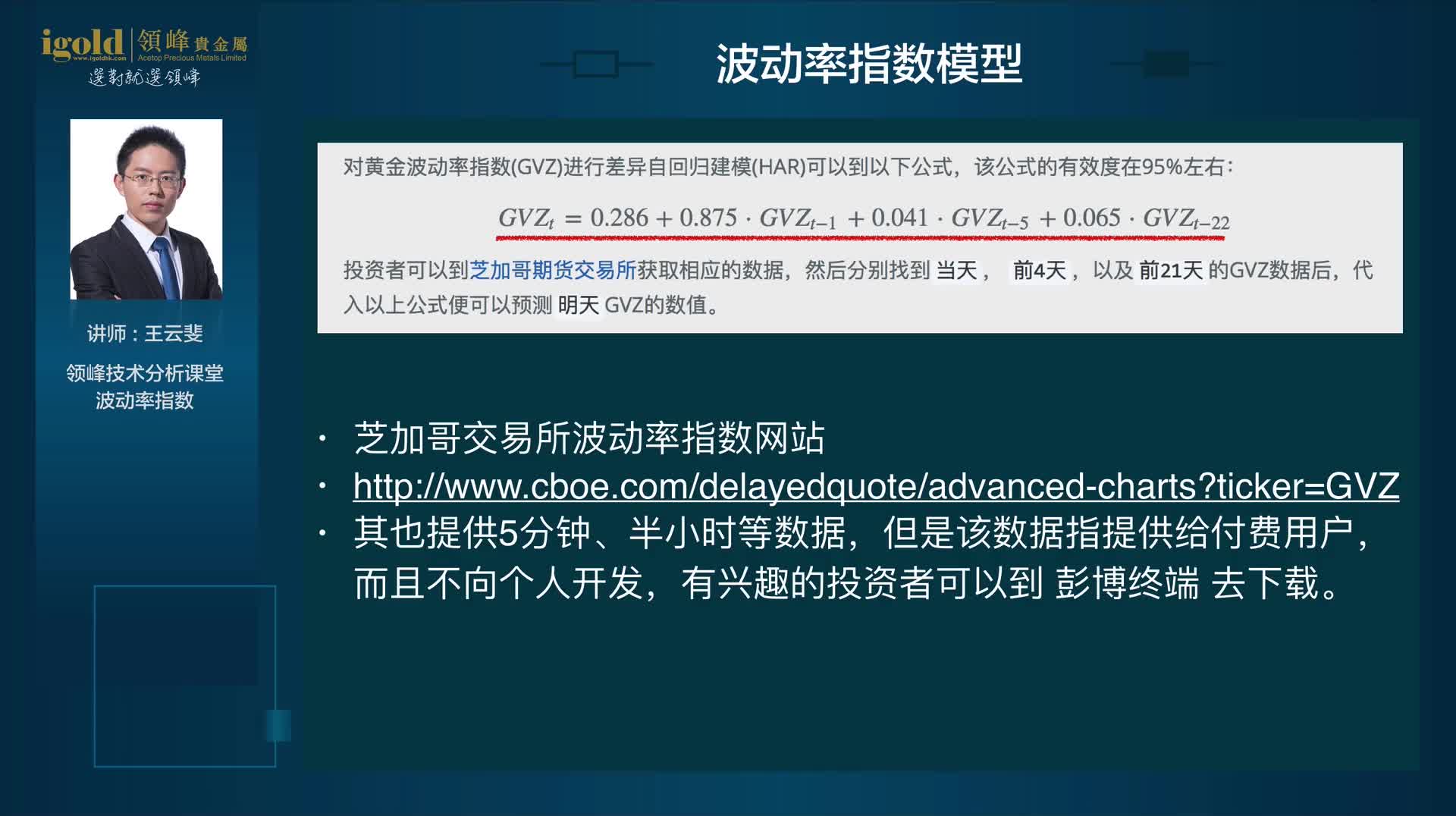 领峰acetop-云斐说第二十一集:波动率指数