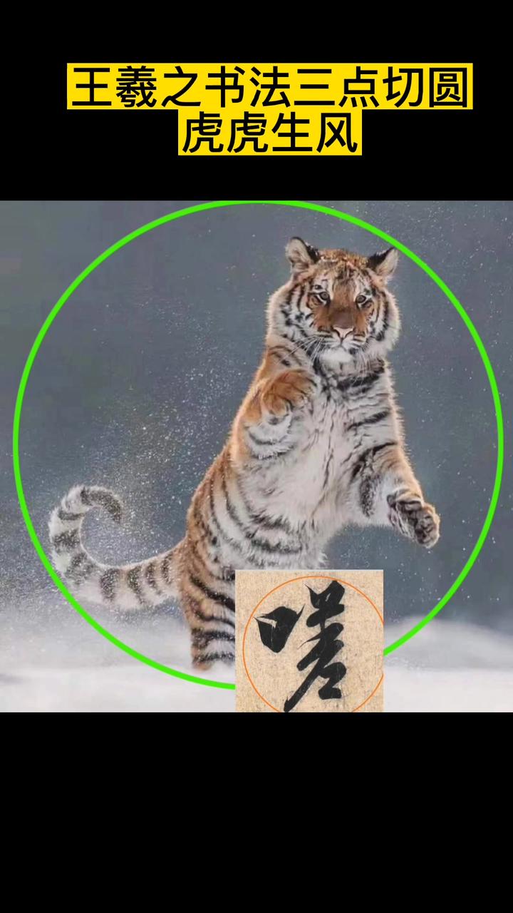 王羲之书法三点切圆的字龙跳天门虎卧凤阙#王羲之#三点切圆
