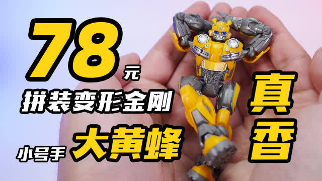 78元的真香大黄蜂!小号手 外传大黄蜂 变形金刚拼装模型