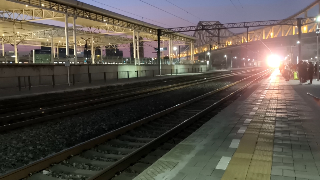 ...3D-0466牵引济局青段“海之情”北京至烟台K285次列车进入廊坊北站