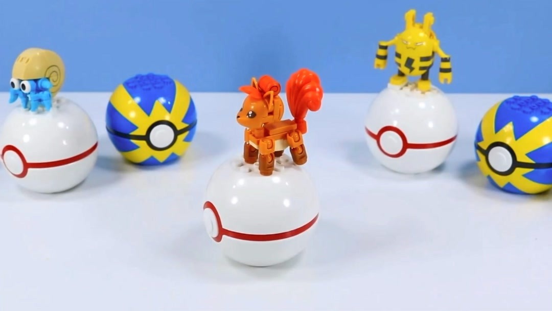 呆萌九尾歪头杀,好萌啊!乐高积木精灵宝可梦玩具