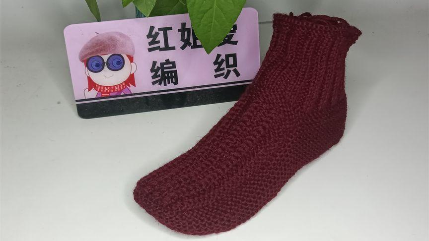 全年龄段都可以穿的毛线袜棒针教程(下)男女同款,保暖防寒