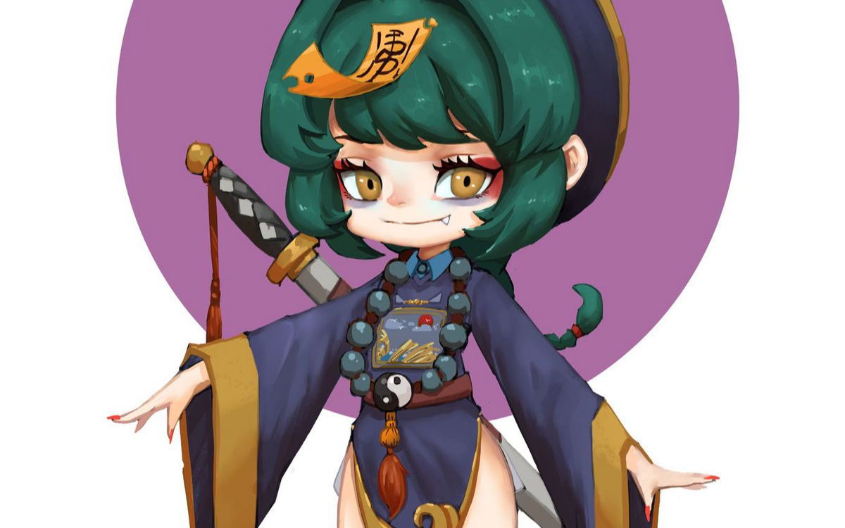 【3DMAX角色制作】卡通版僵尸妹妹制作,传统手绘角色模型制作教学