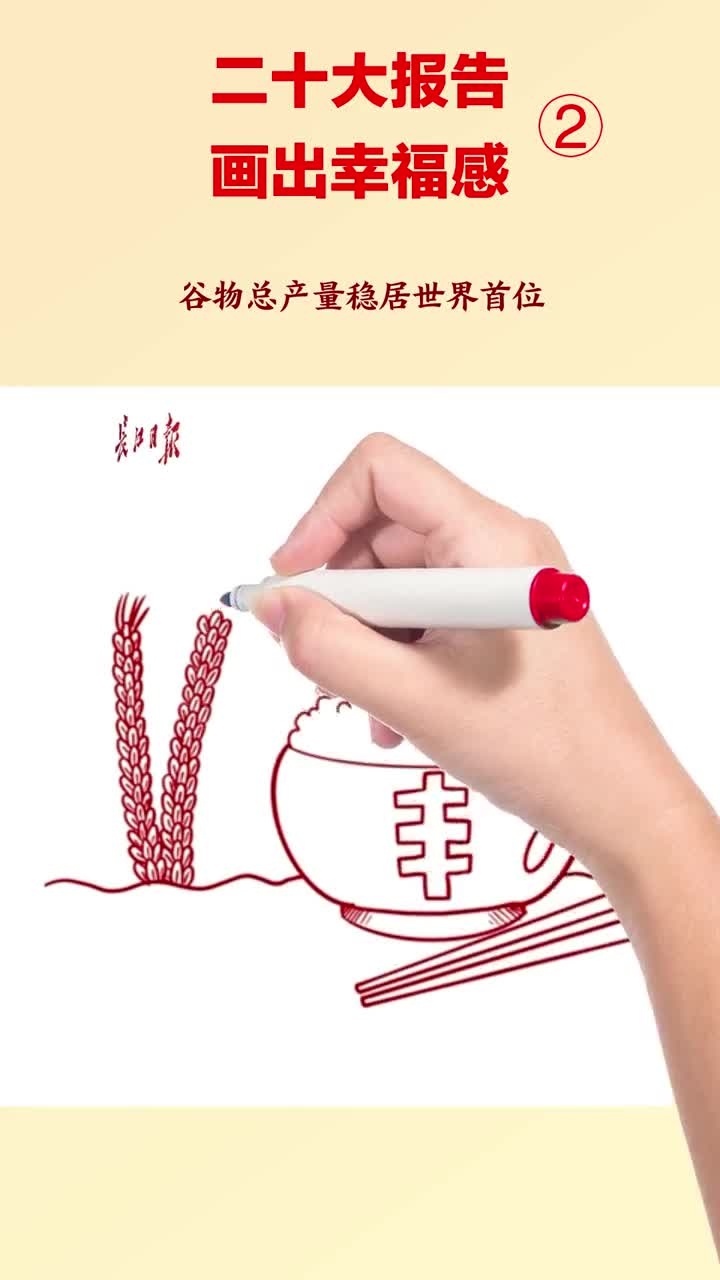 二十大报告,画出幸福感!②二十大报告中,新时代十年一个个非凡成就,给...