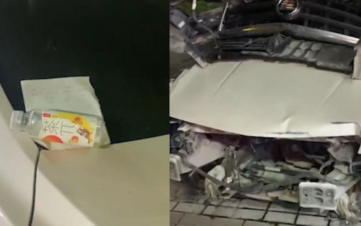 学生撞车“肇事逃逸”,留下纸条感动女车主,下一幕女子当场懵了
