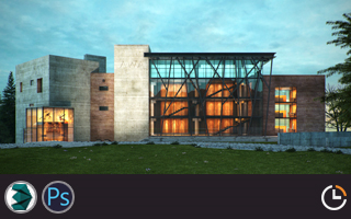 室外建筑表现实战案例教程