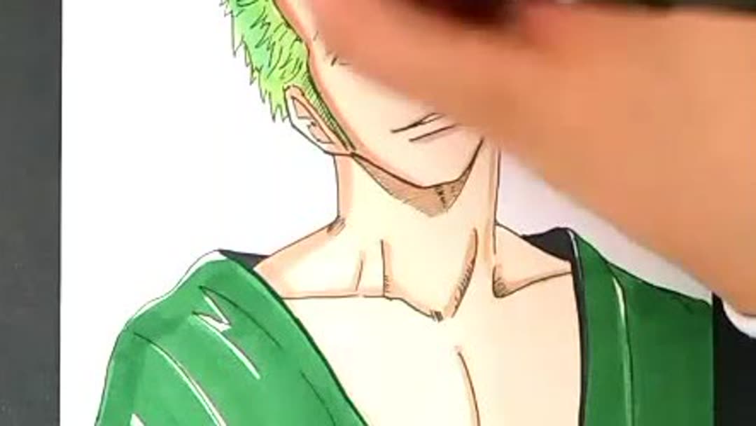 马克笔手绘 【海贼王】【索隆】