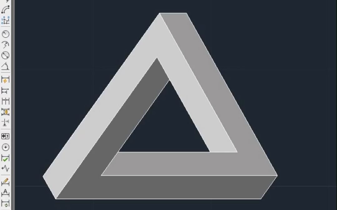 CAD绘制彭罗斯三角形