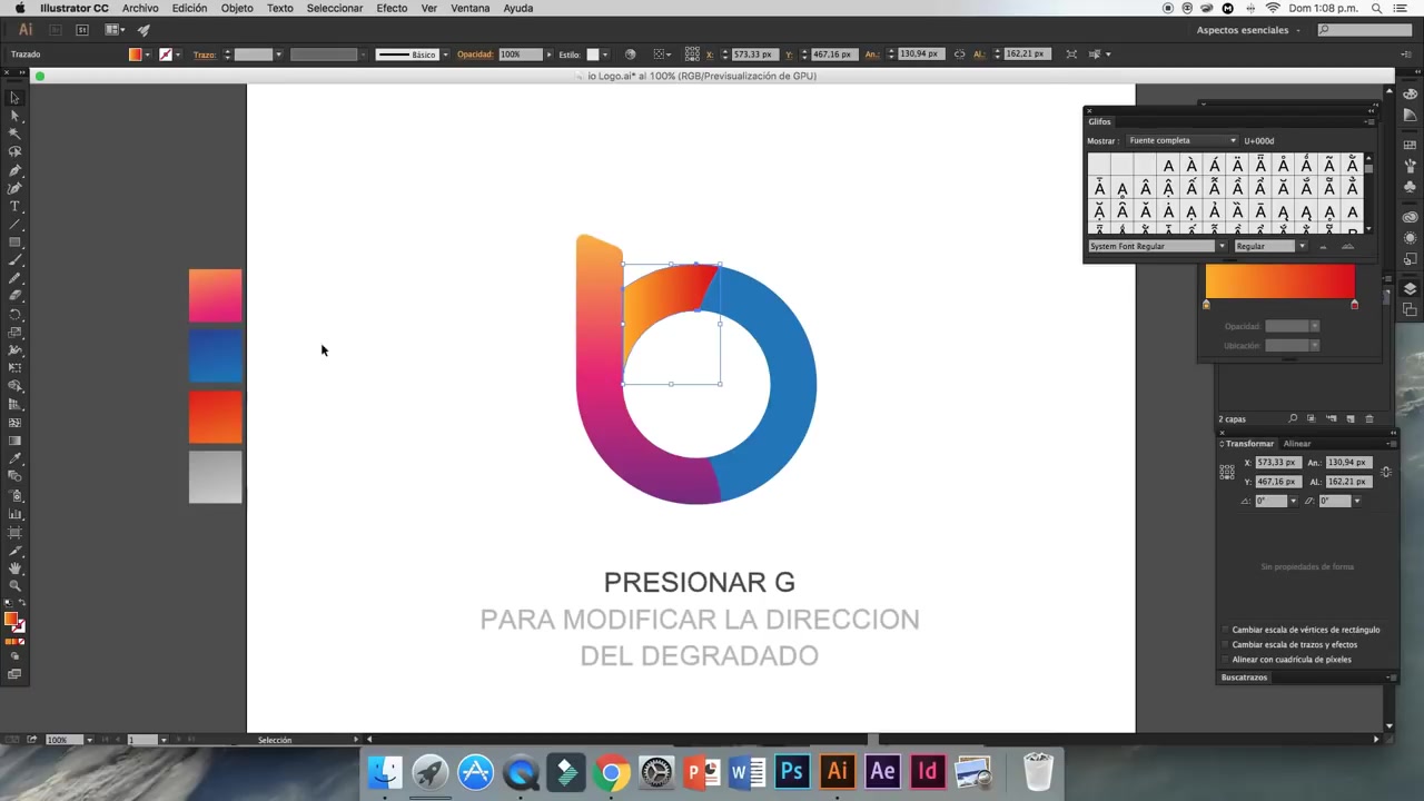AI 制作质感logo视频教程