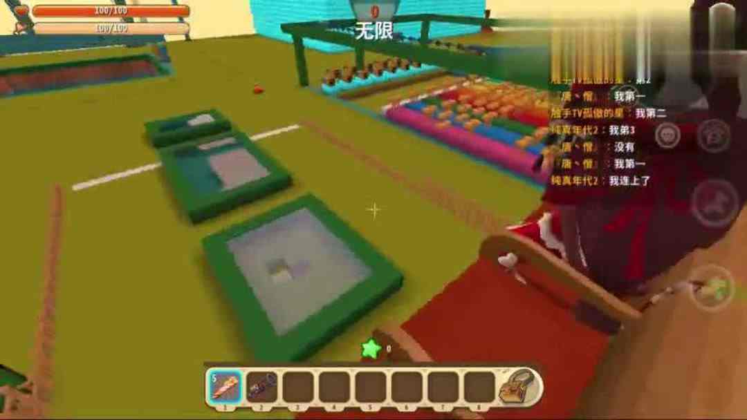 迷你世界:三段跳教程飞天的感觉。