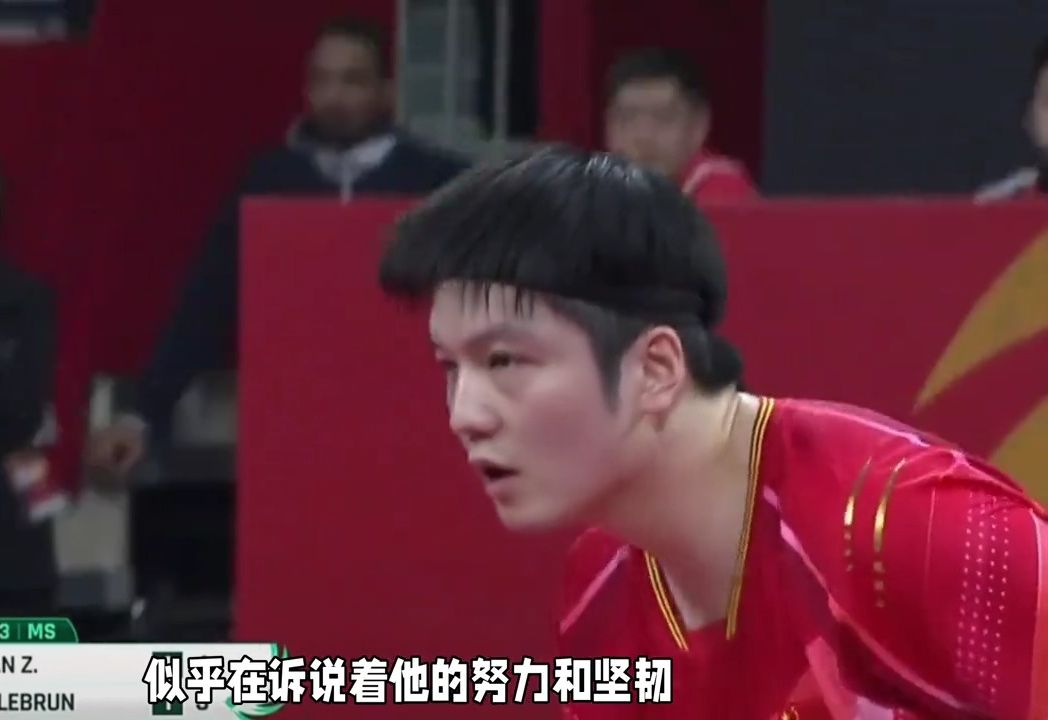 樊振东比赛吃力汗水雨下,球迷担忧身体状态