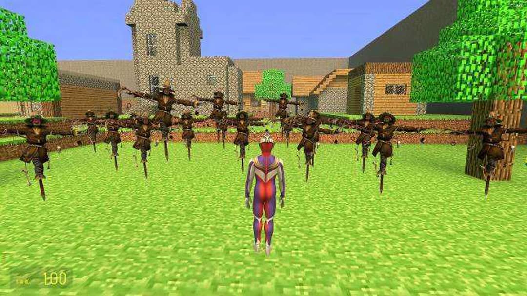 迪迦奥特曼在村庄发现好多稻草人,是谁搬过来的呢?