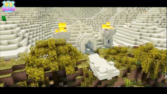 我的世界极限地形改造计划 在沙漠孤岛中建造神殿