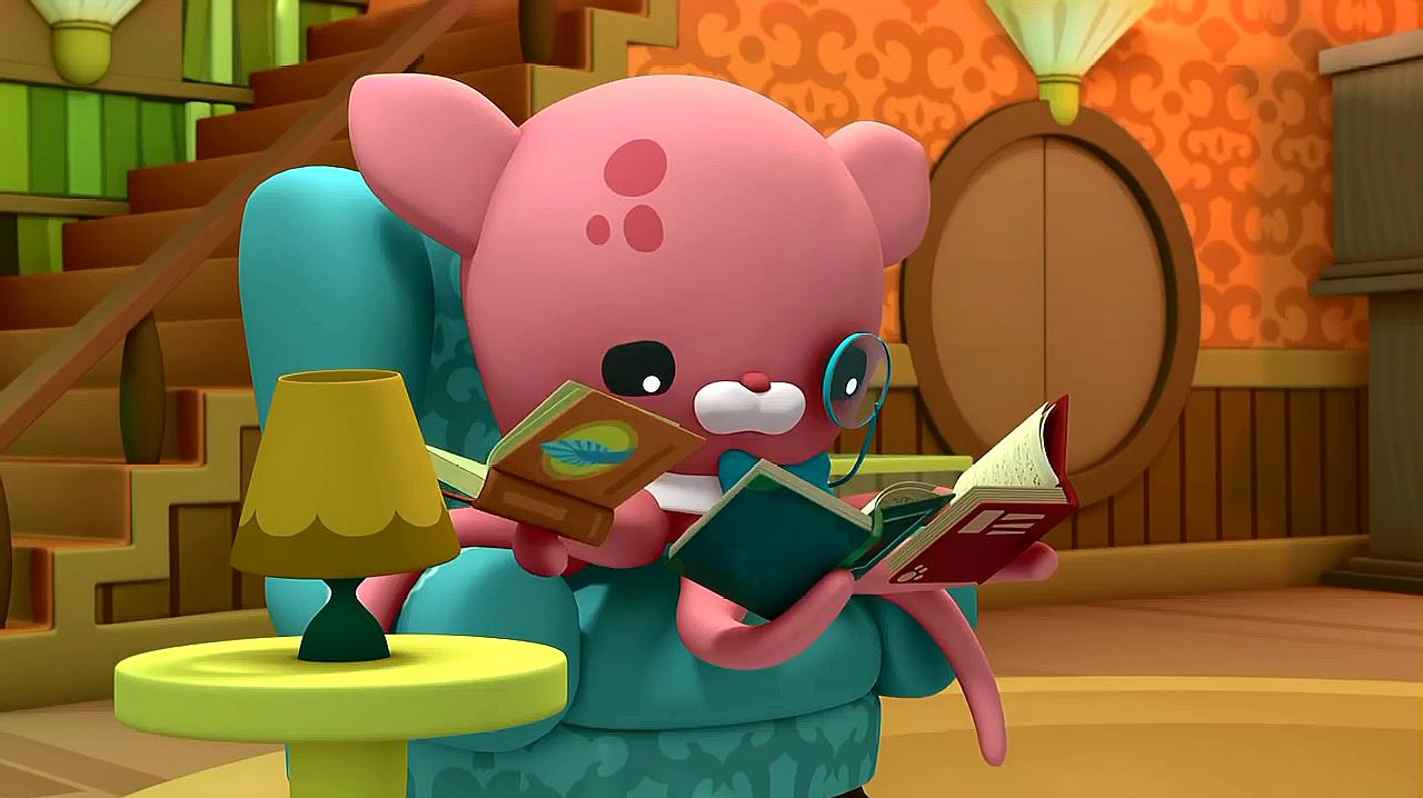 八声部粘稠的泥,儿童海底世界动画