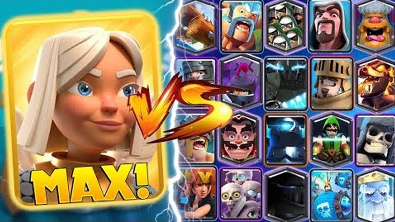 皇室战争:战斗天使VS所有卡牌,实力还能跟皮卡超人比拼?