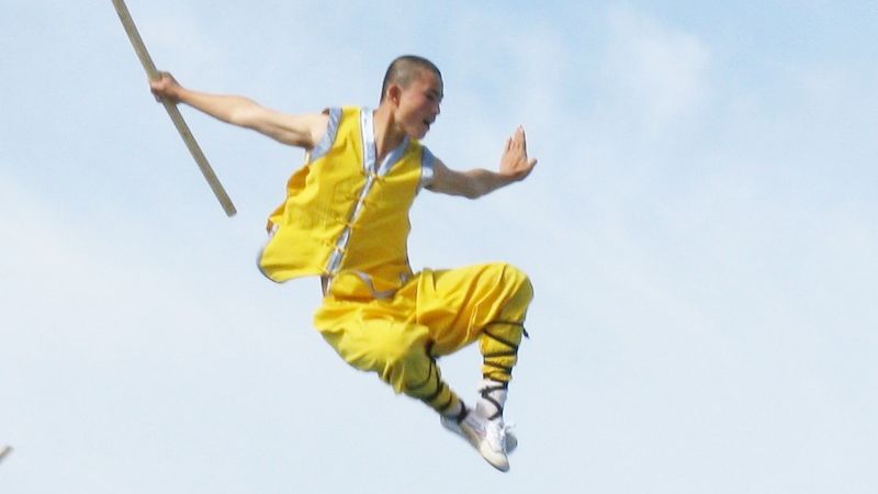 嵩山少林功夫真实表演记录,和特效区别大,纪录片《东方巨龙》
