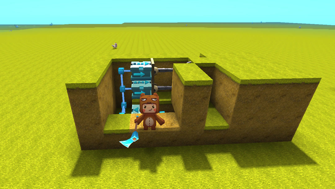迷你世界小强耕地机关门教程