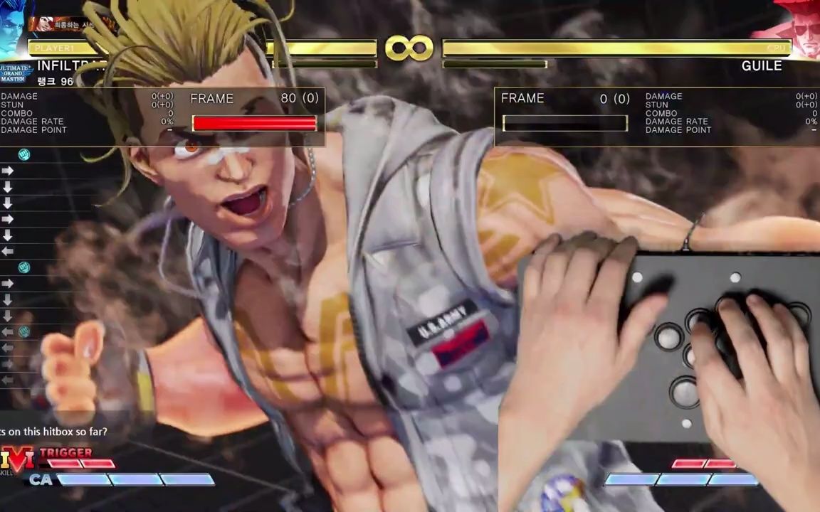 街头霸王5 Infiltration 使用朋克车间hitbox 示范如何快速输入CA