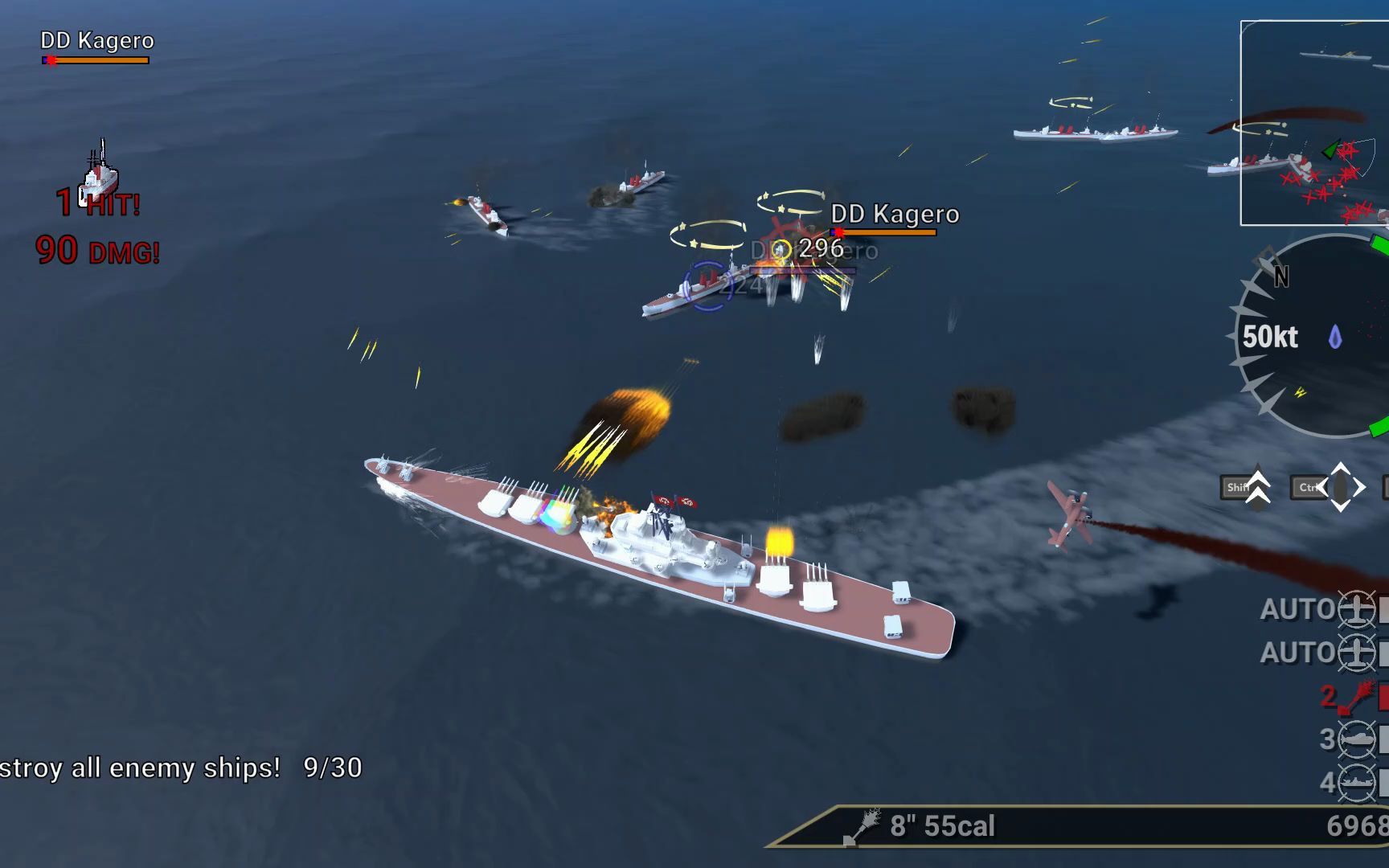 Steam海战整活游戏【钢铁波涛】自由对战试玩——现代科技自定义...