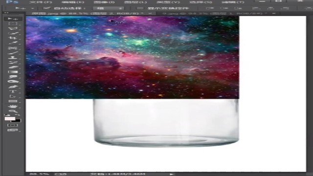 PS星空瓶特效合成,把星空装进瓶里