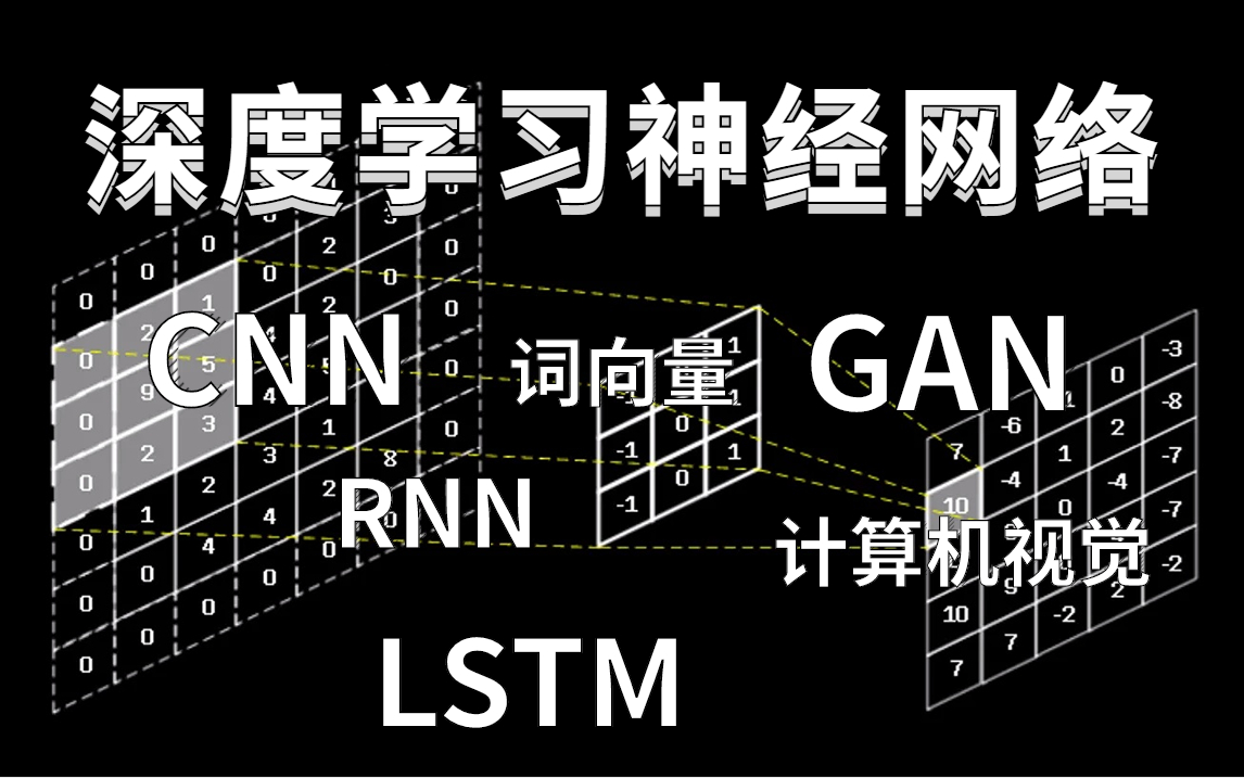深度学习神经网络 | 计算机博士一口气带学完【CNN/RNN/GAN/LSTM/...