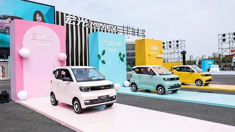 宏光MINI EV马卡龙上市,售价为3.76-4.36万元