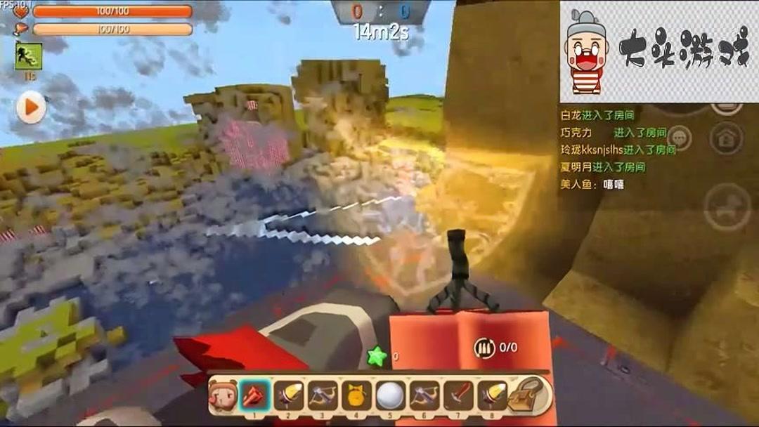 迷你世界:神器对战,漫天的炸弹,都不知道往那里躲