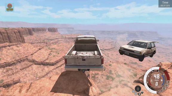 车祸模拟器:山崖旁边的碰撞测试究竟有多恐怖