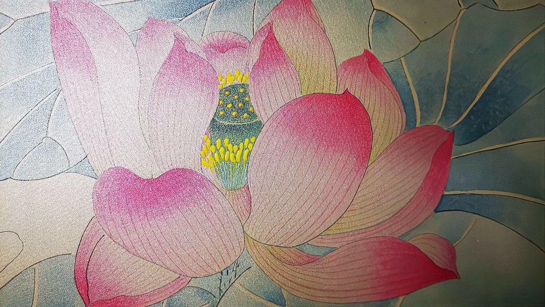 荷花点蕊和莲蓬的画法